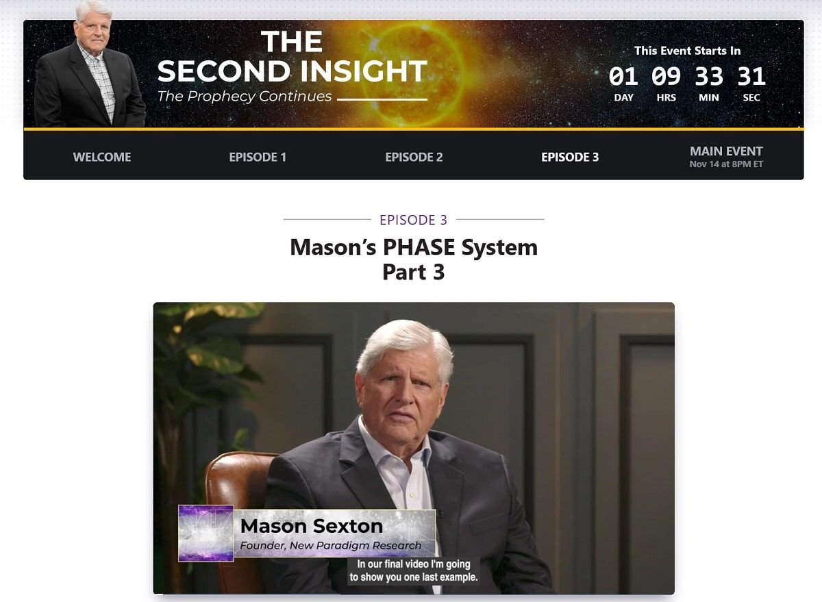 Mason Sexton Prediction The Second Insight Event